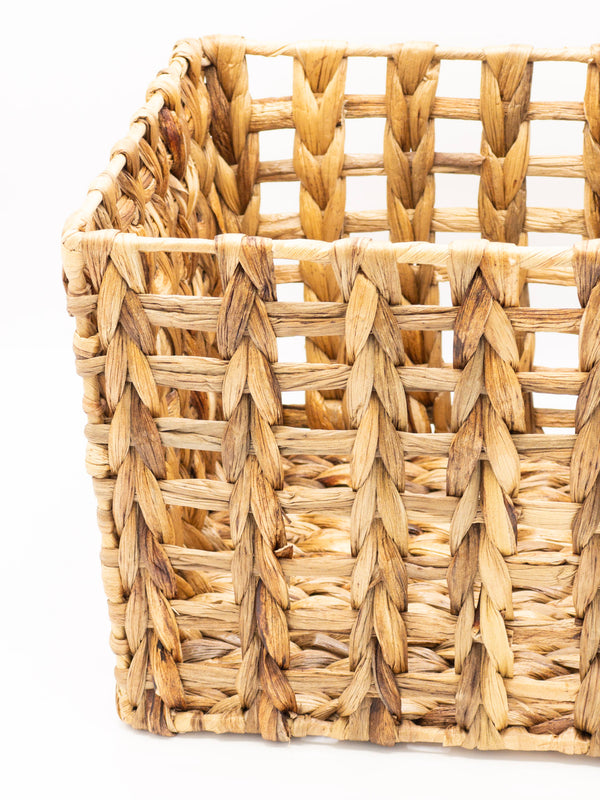 MARA RECTANGULAR STORAGE BOX | NATURAL WATER HYACINTH CONTAINER ...