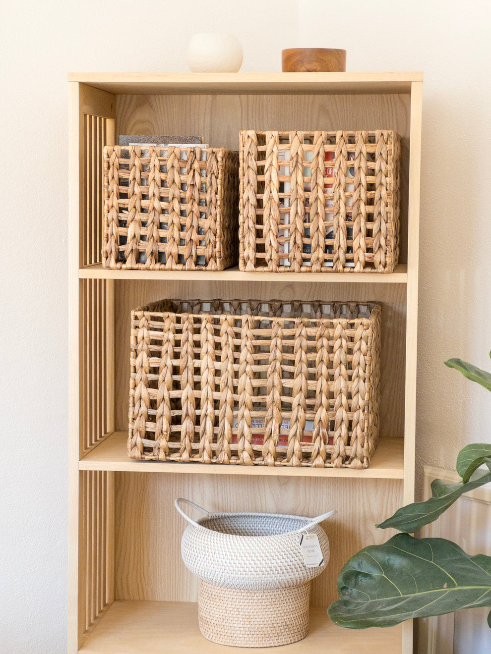 MARA RECTANGULAR STORAGE BOX | NATURAL WATER HYACINTH CONTAINER ...